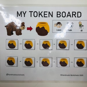 Bear Reward Chart/ Token Board - Etsy