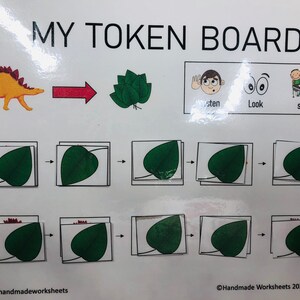 Dinosaur Reward Chart/ Token Board - Etsy Canada