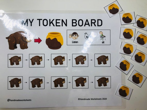 Bear Reward Chart/ Token Board | Etsy