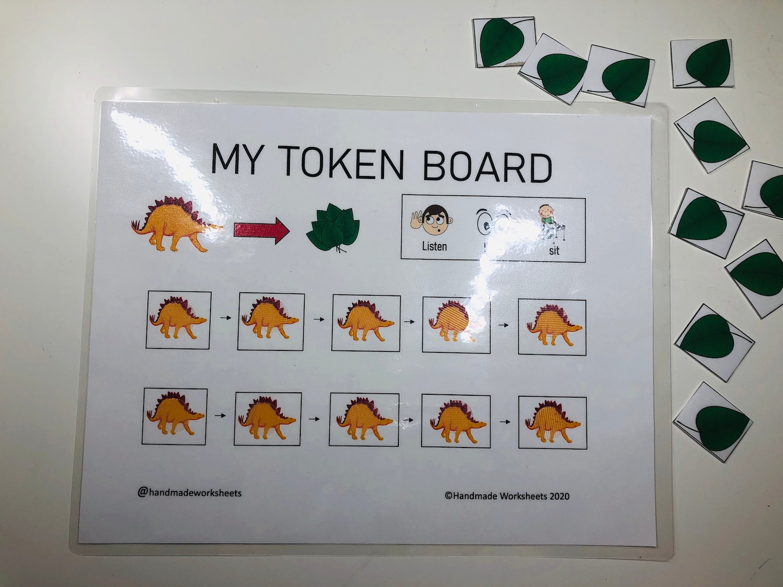 Dinosaur Reward Chart/ Token Board - Etsy