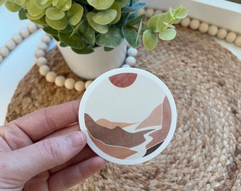 Aesthetic Circle Sticker | Etsy