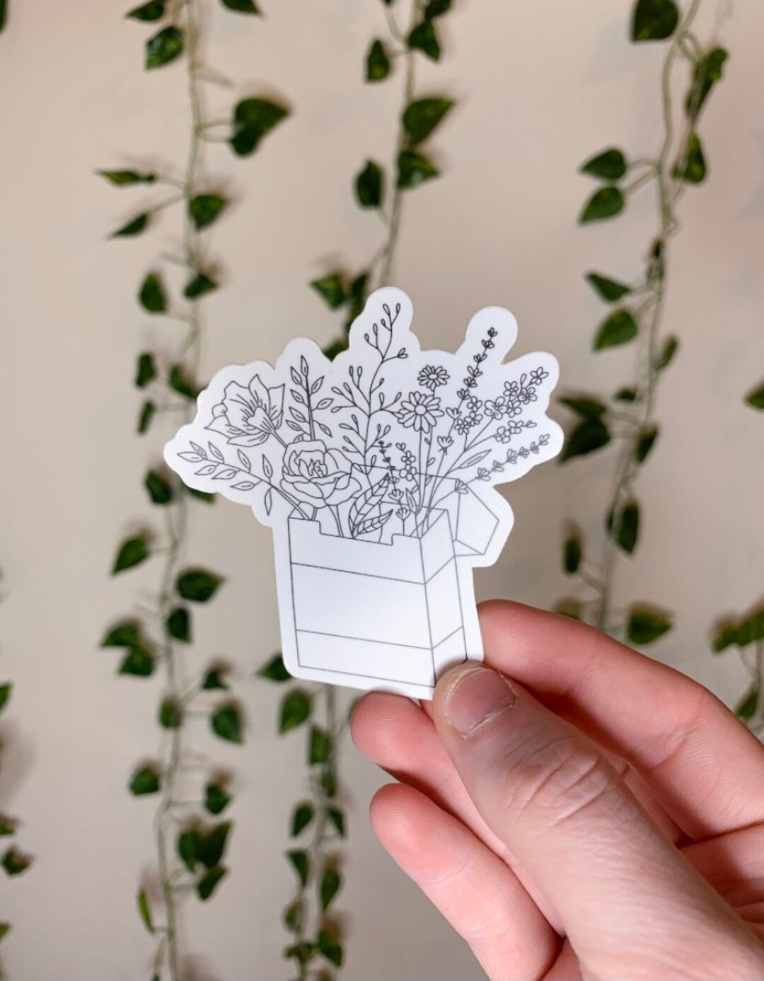 Cigarette Flower Sticker Cigarette Pack Sticker Cigarettes - Etsy