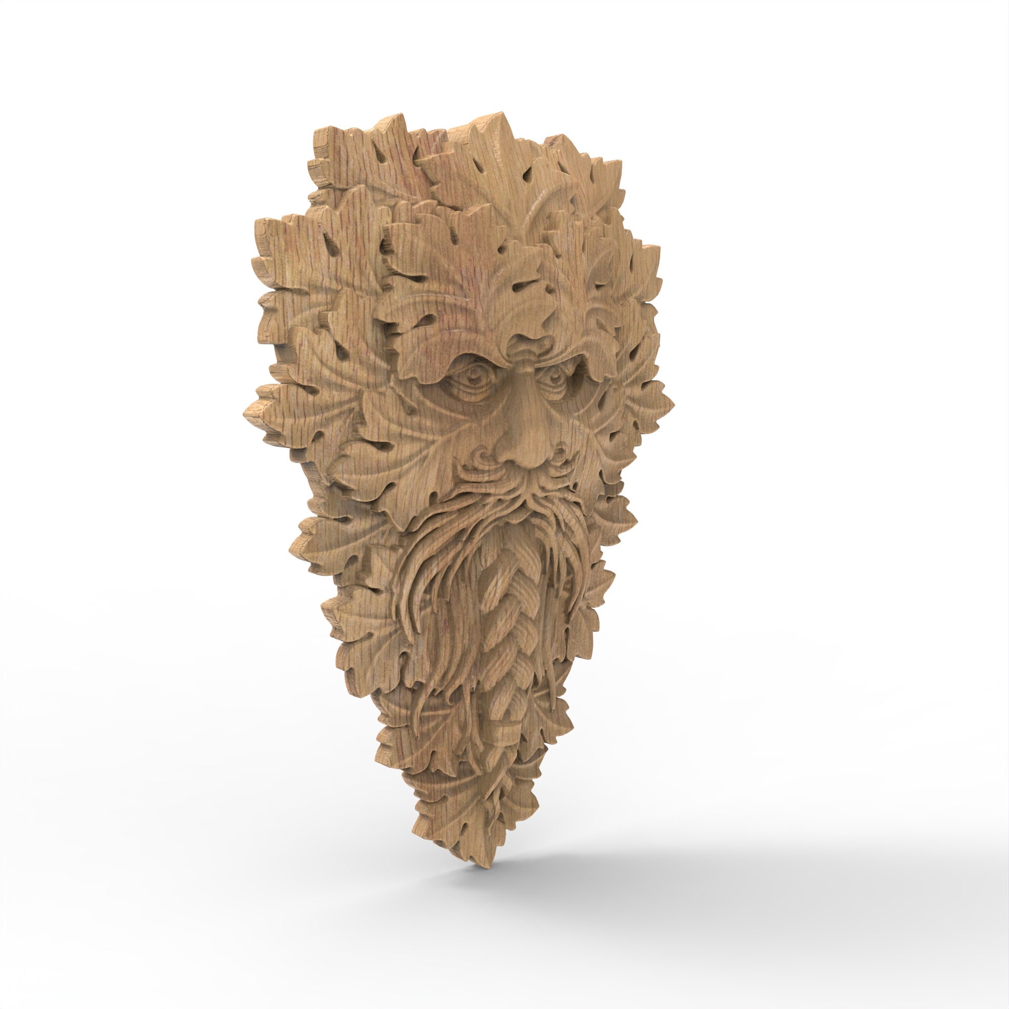 Green Man of the Forest Wall Plaque, Green Man Wood Carving, Greenman ...