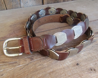 Leather Disc Belt - Etsy