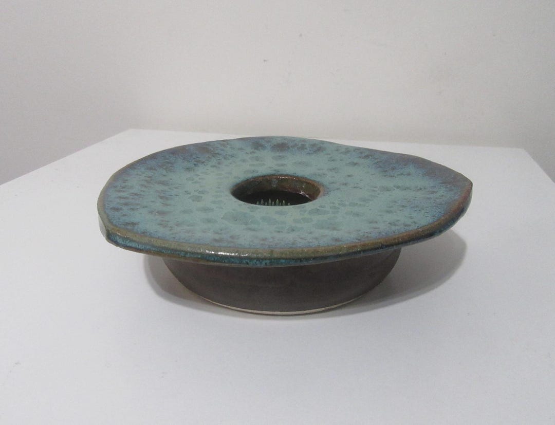 Vintage 1970's Ikebana Flat Asymmetrical Vase Gary Gall California ...