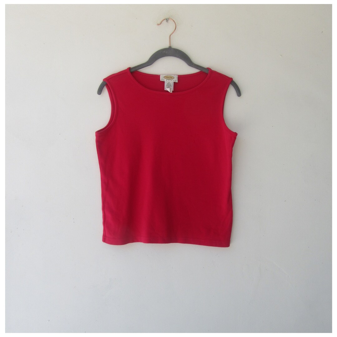 90s Red Tank Top Tee Tank Top 90's Tee Red Tank Top Small Tank Top - Etsy