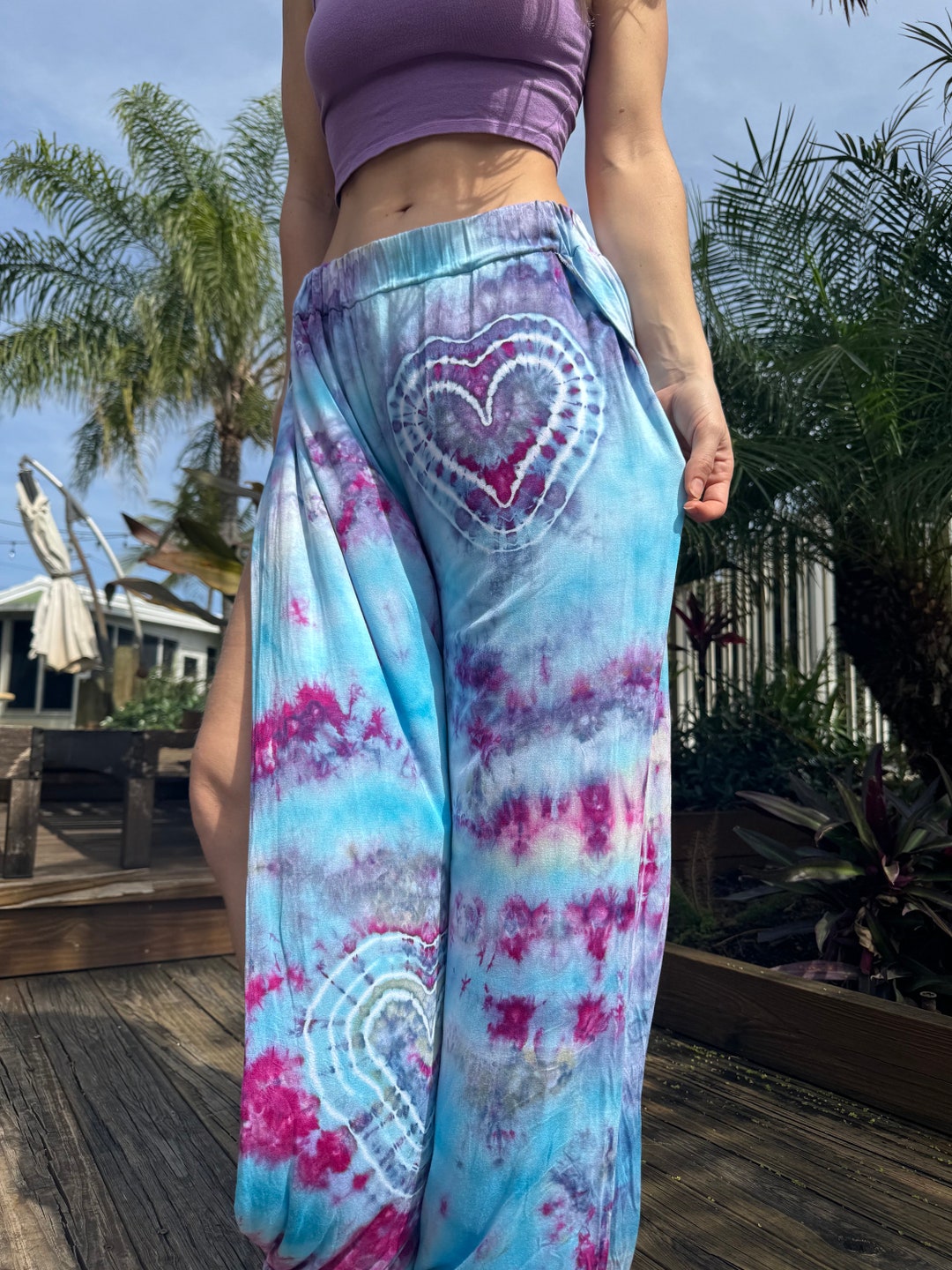 Large-fairy Dust Harem Pants-tie Dye Pants-cotton - Etsy