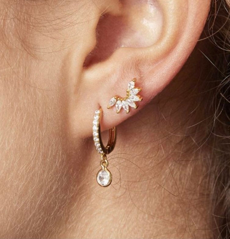 Stainless Steel Screw Piercing Tragus Lobe Helix Golden | Etsy