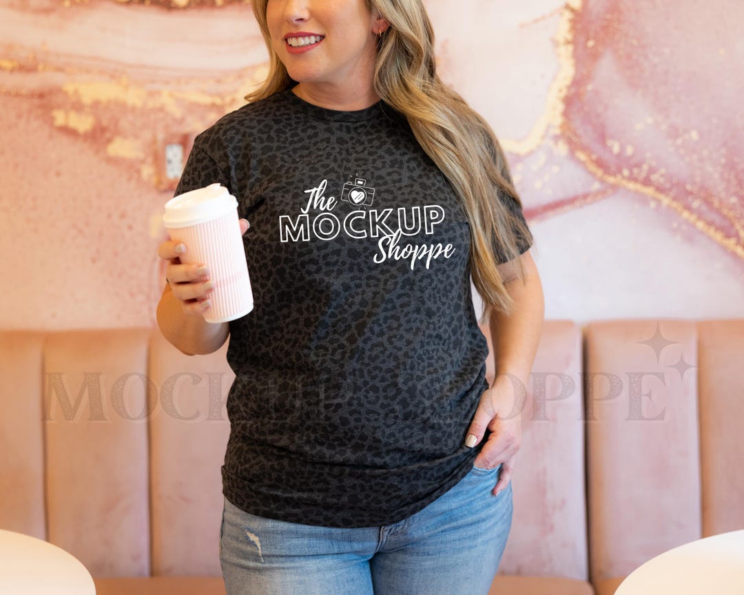 LAT 6901 Dark Leopard Model Mockup, Bella Mockup, Valentine's Day ...