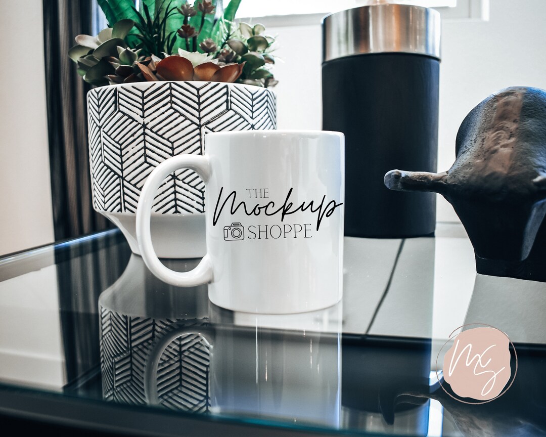 White Mug Mockup, 11oz Coffee Mug Mug, Lifestyle Mockup, Sublimation ...