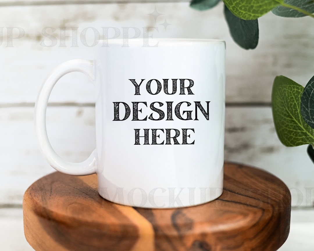 White Mug Mockup, 11oz Coffee Mug Mug, Lifestyle Mockup, Sublimation ...