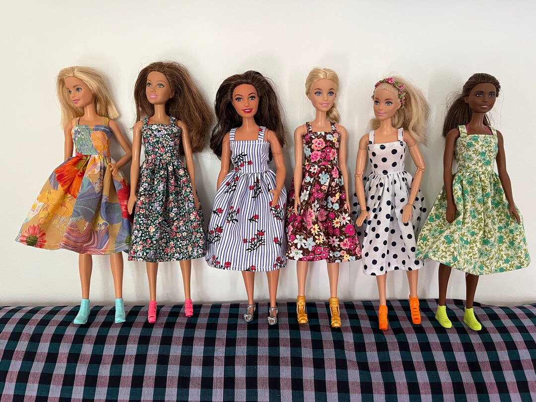 Dress for 11.5 Inch Fashion Dolls (original or Curvy) Part 1 - Etsy