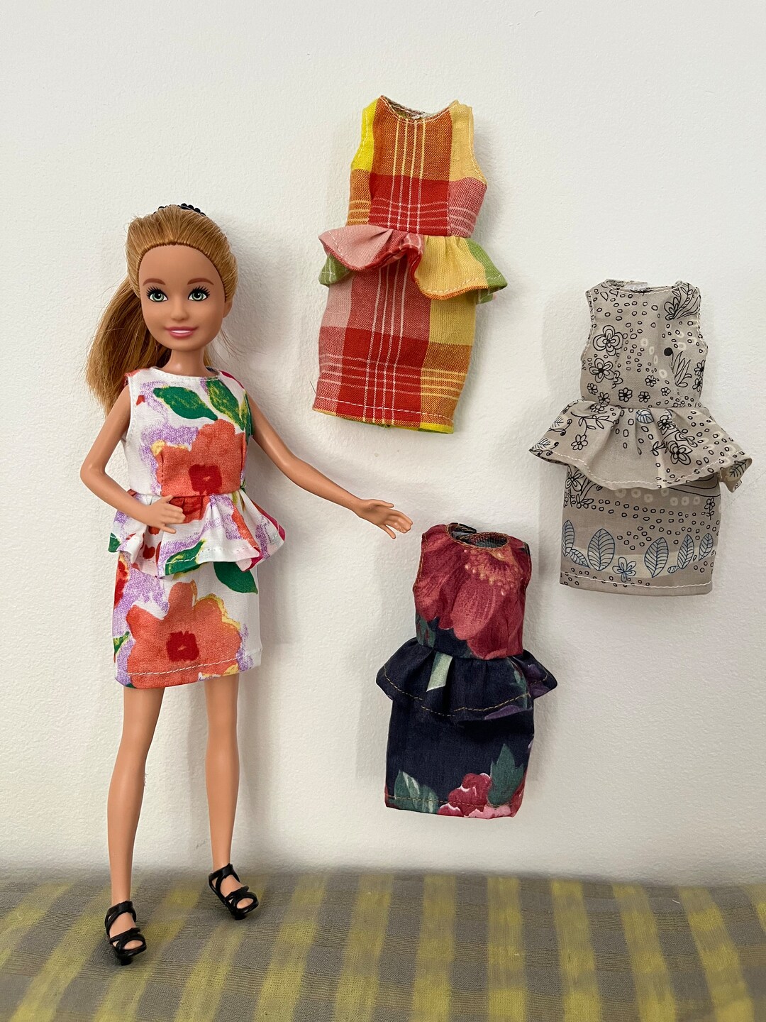 Peplum Dress for 9 Inch Fashion Dolls - Etsy