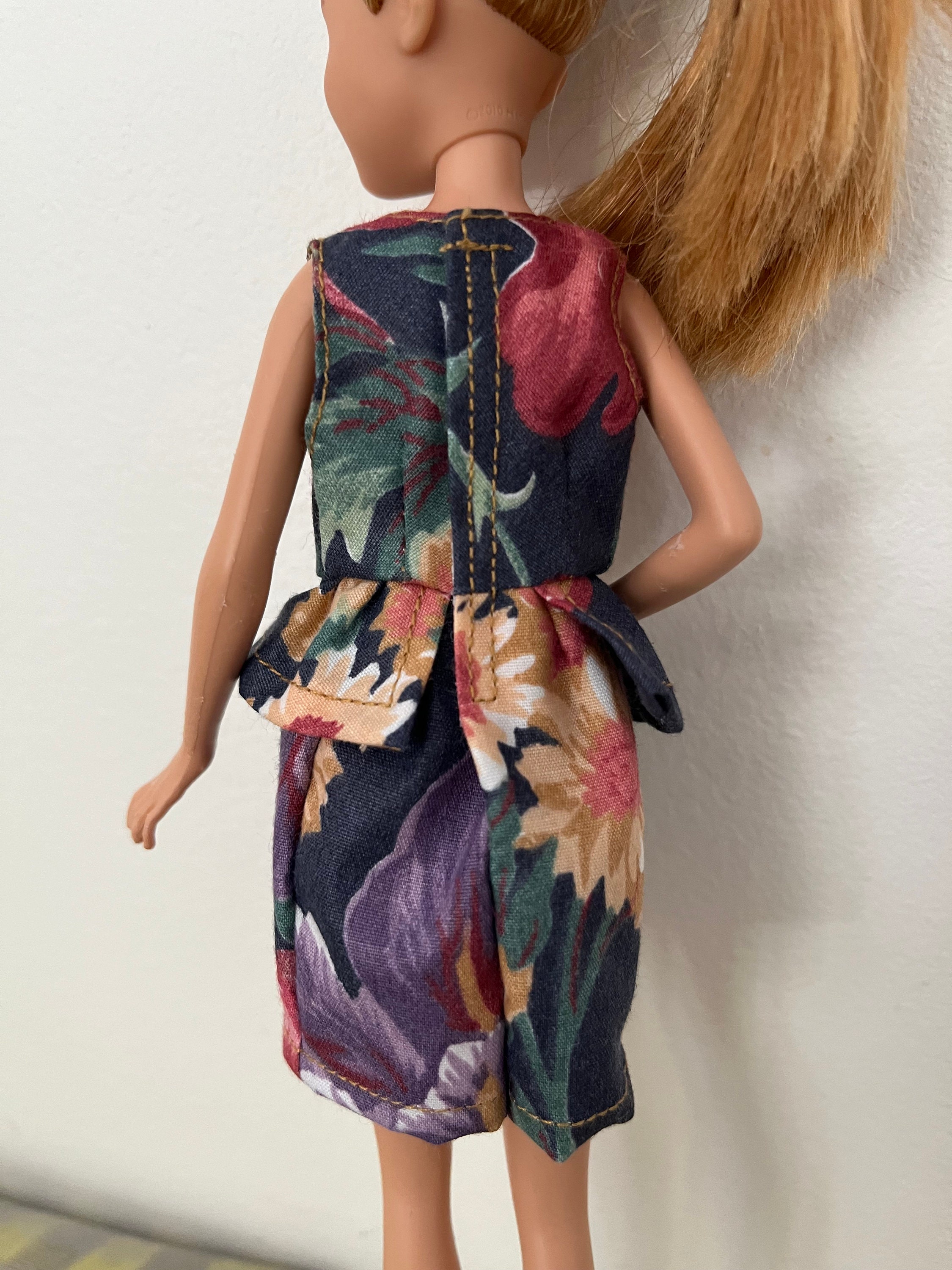 Peplum Dress for 9 Inch Fashion Dolls - Etsy