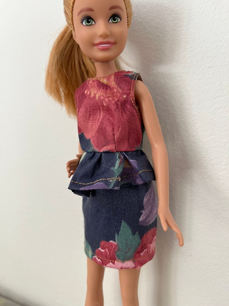 Peplum Dress for 9 Inch Fashion Dolls - Etsy