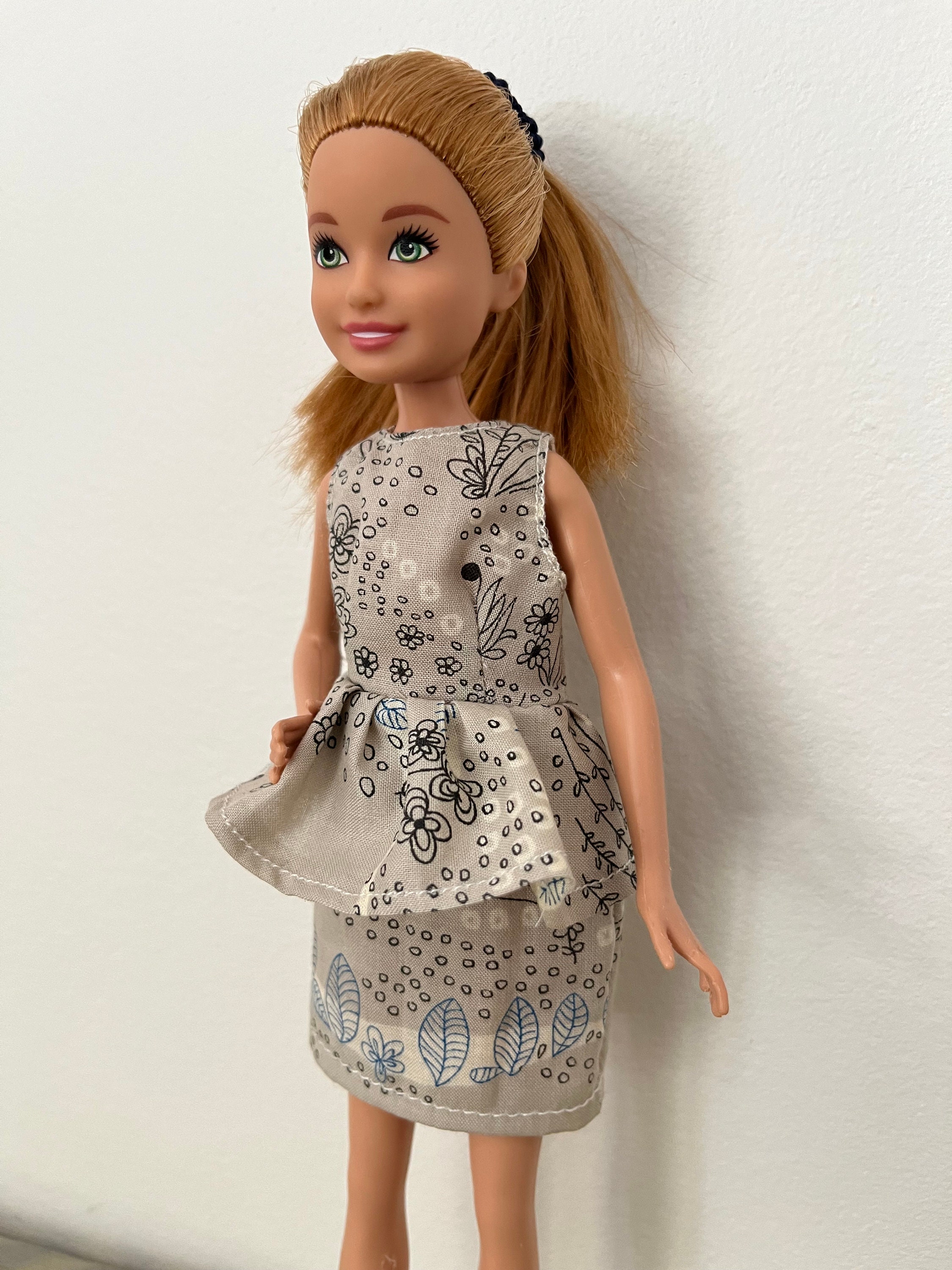 Peplum Dress for 9 Inch Fashion Dolls - Etsy