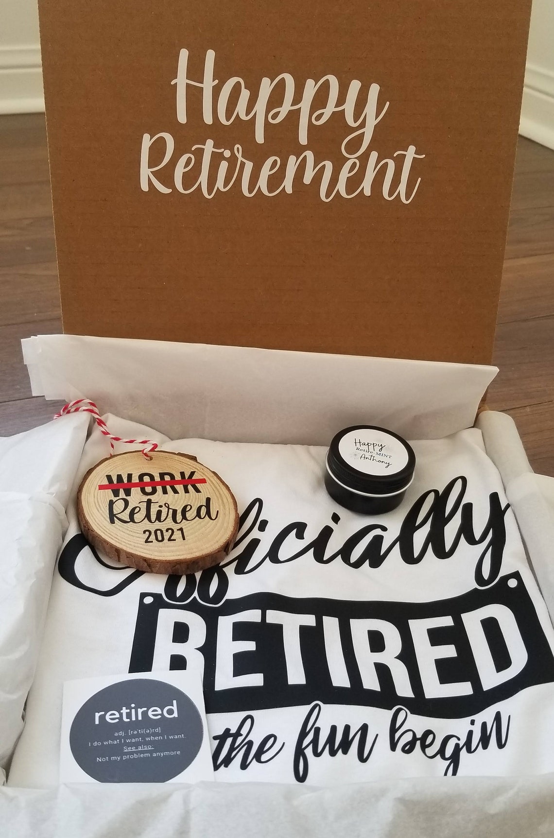 Retirement Gift Box Happy Retirement Retirement Package | Etsy