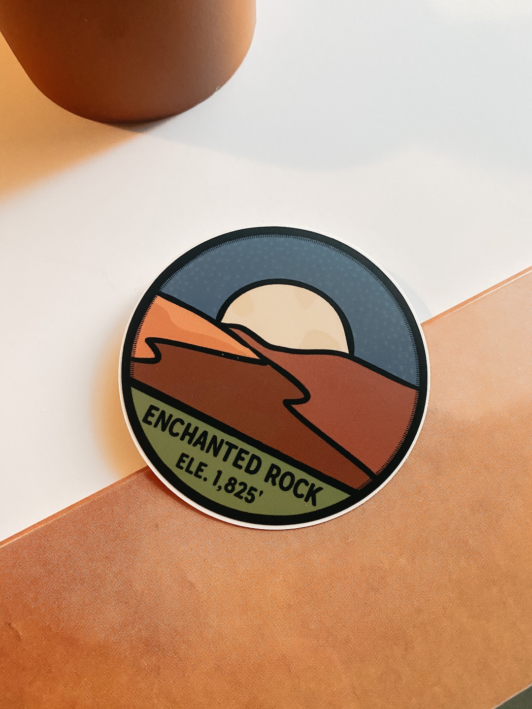 Enchanted Rock Elevation Badge Sticker - Etsy