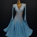 Light Blue Sparkling Ballroom Dance Dress Smooth Dress Standard Dress ...