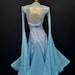 Light Blue Sparkling Ballroom Dance Dress Smooth Dress Standard Dress ...