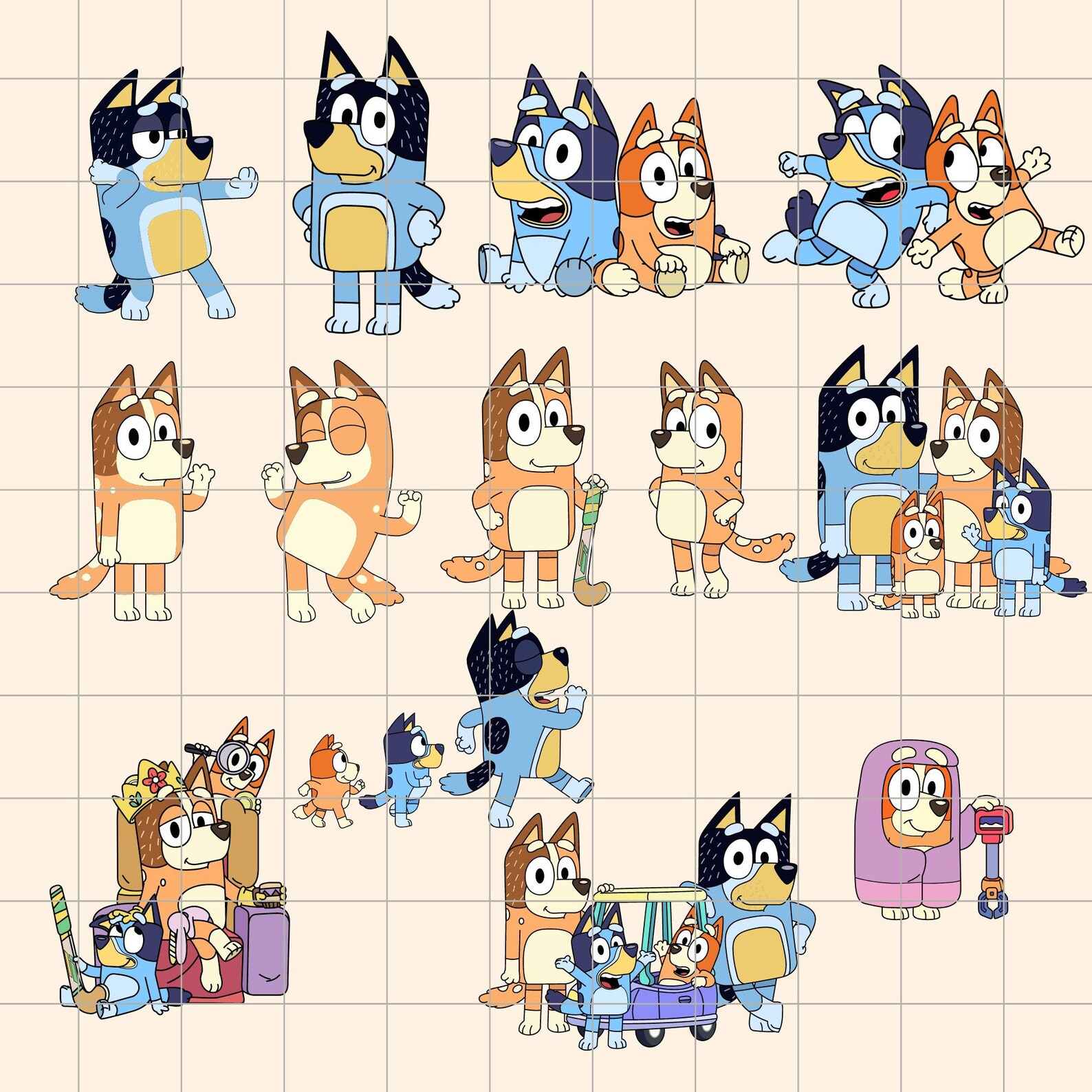 Bluey SVG Files Set Bundle DIY Crafts Shirts and More - Etsy UK