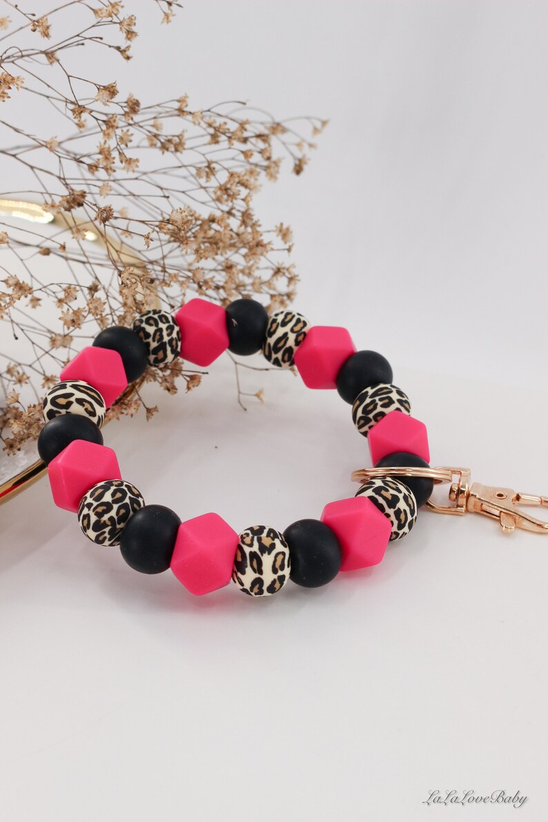 Pink Keychain Cute Car Accessories Keychain Wristlet - Etsy