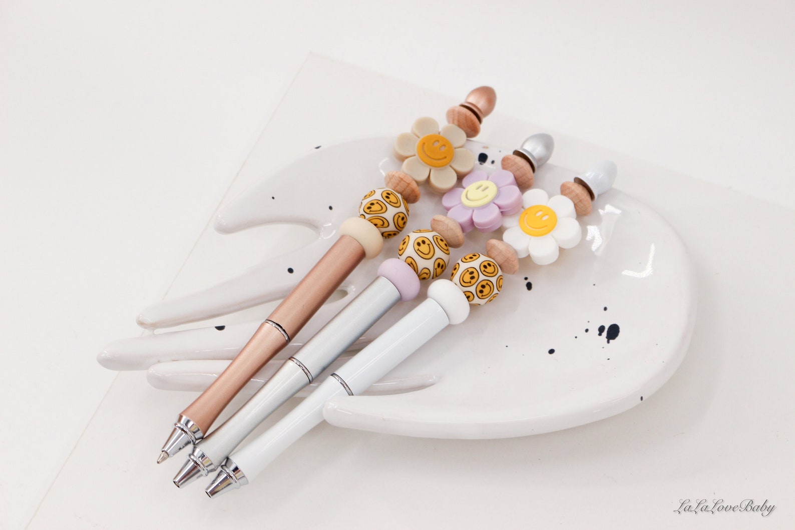 Daisy Beaded Pen Custom Metal Pen Boho Pen Teacher - Etsy