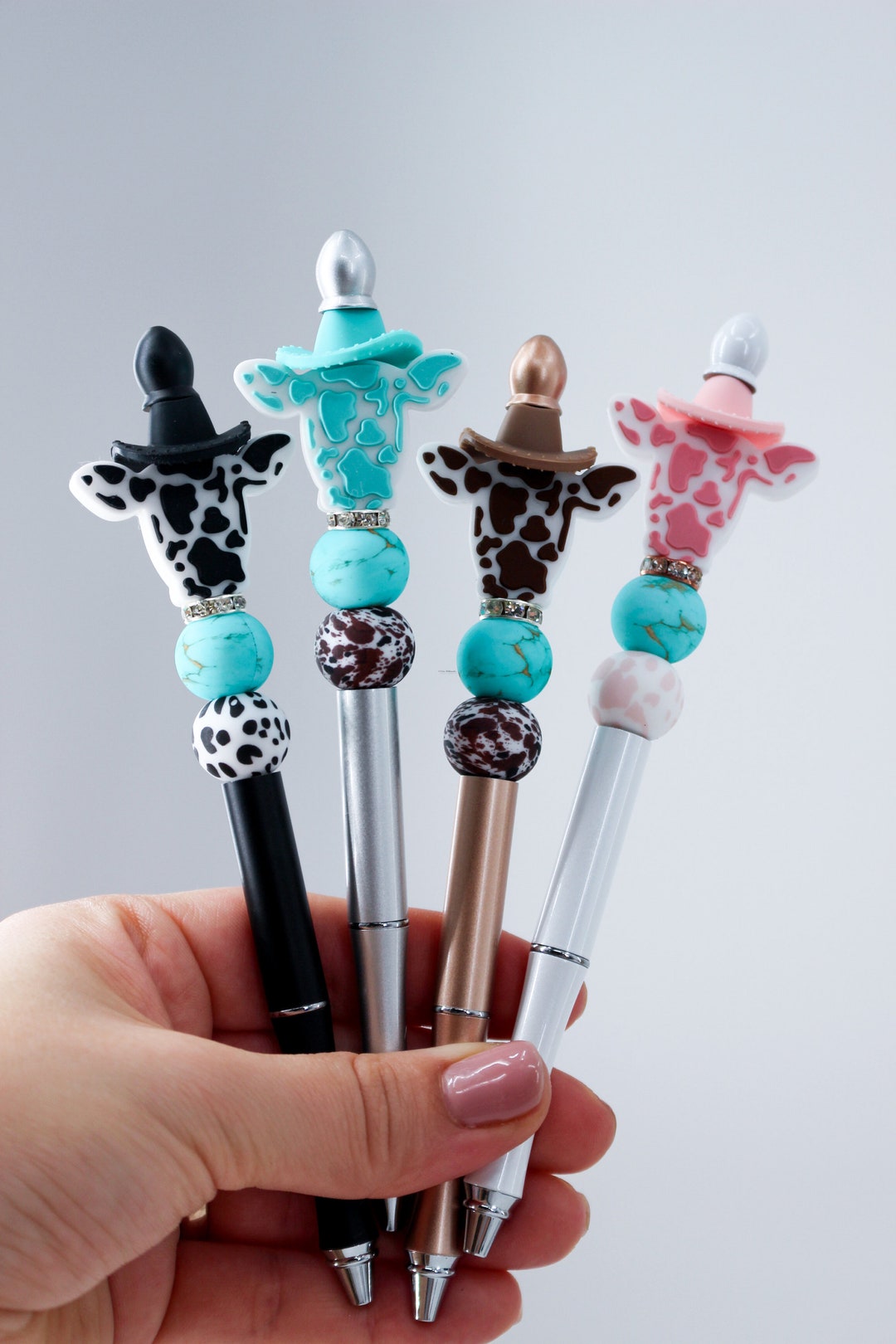Cow Pen , Pen With Beads , Western Accessories , Cute Beaded Pens ...