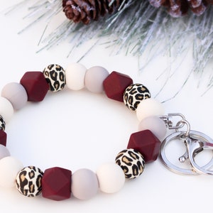 Mama Keychain Wristlet , Cute Keychain Bracelet , Beaded Keyring , Car ...