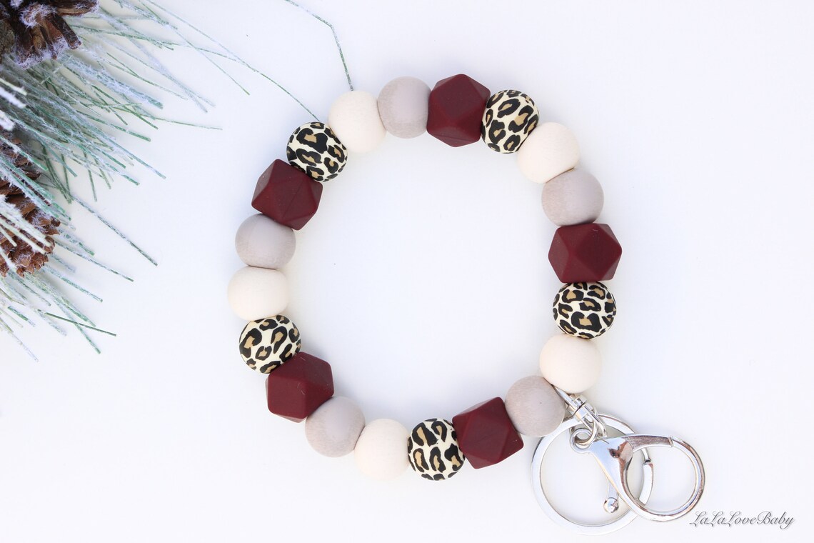 Mama Keychain Wristlet Cute Keychain Bracelet Beaded - Etsy