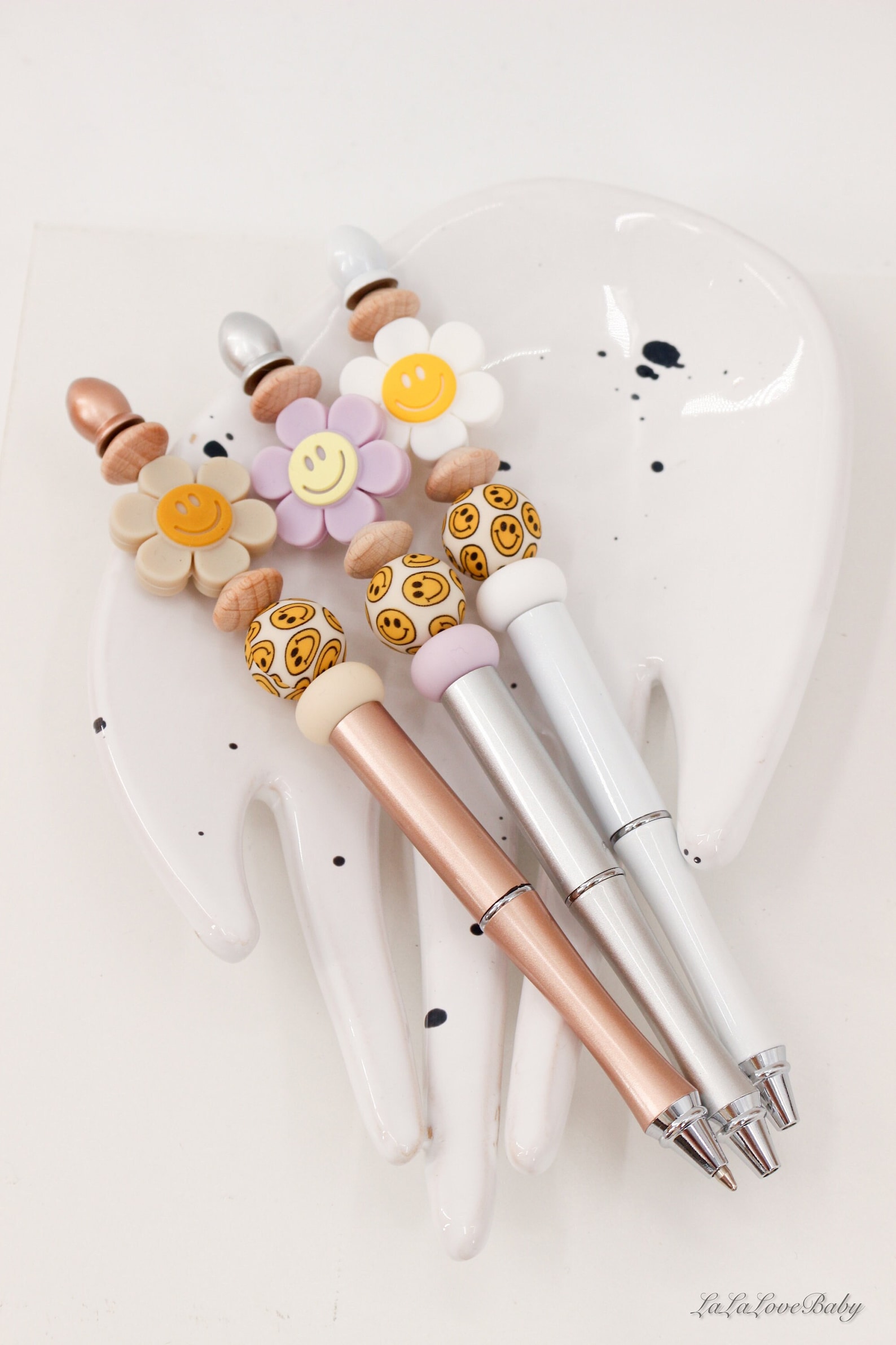 Daisy Beaded Pen Custom Metal Pen Boho Pen Teacher - Etsy