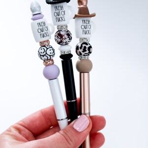 Teacher Custom Pen Nurse Thank You Gift Cute Pen With Beads Famous Coffee Mugs Beadable Pens ...