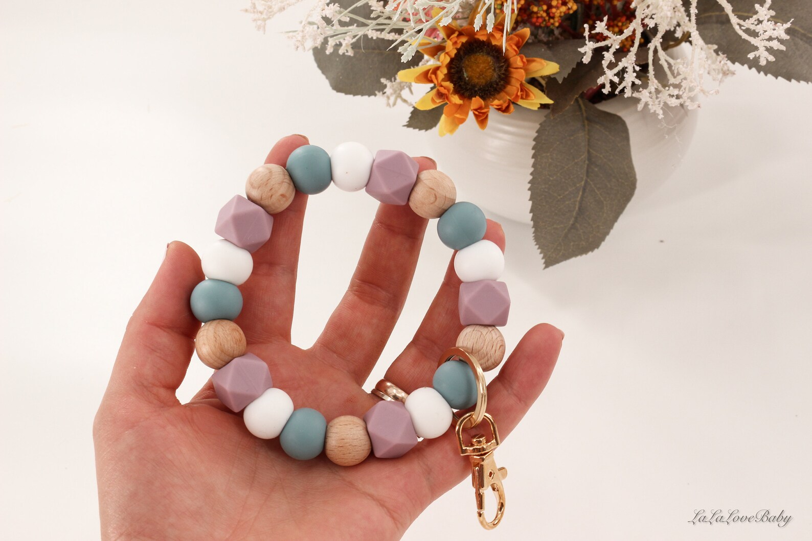 Wristlet Keychain Keychain for Women Silicone Bead - Etsy