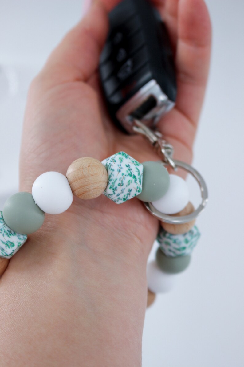 Plant Wristlet Keychain Succulent Keychains Botanical - Etsy