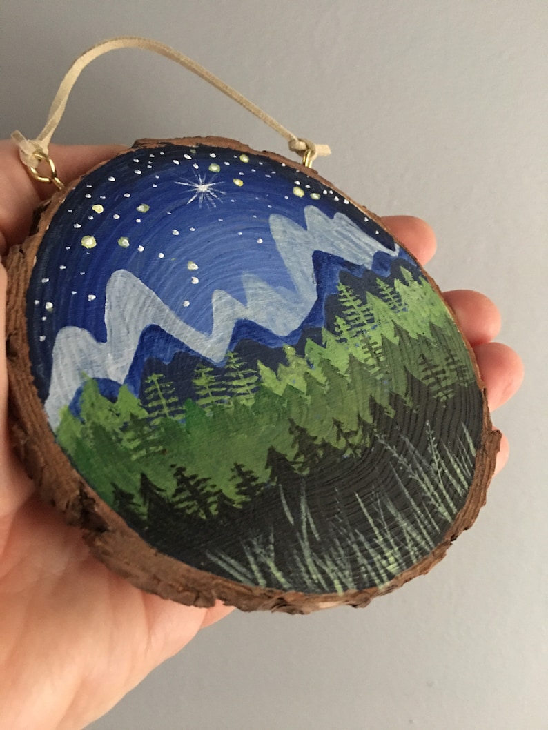 Mountain Painting Original Mountain Art The Mountains are | Etsy