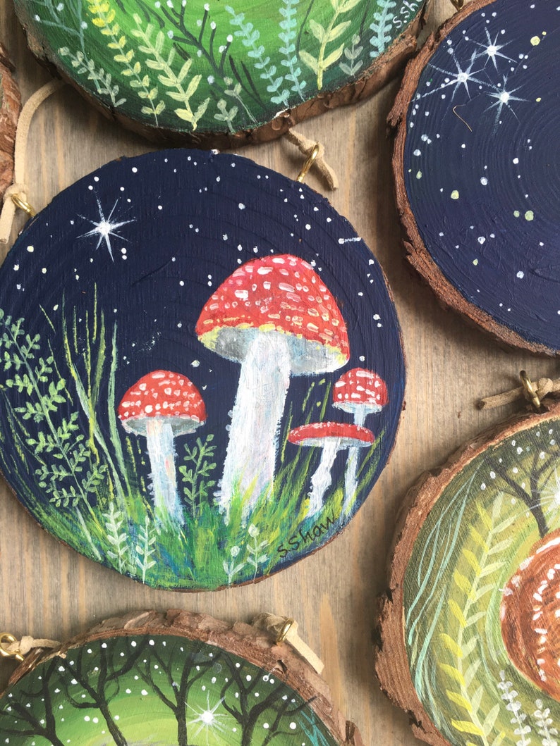 Magical Toadstool Painting Enchanted Forest Painting - Etsy