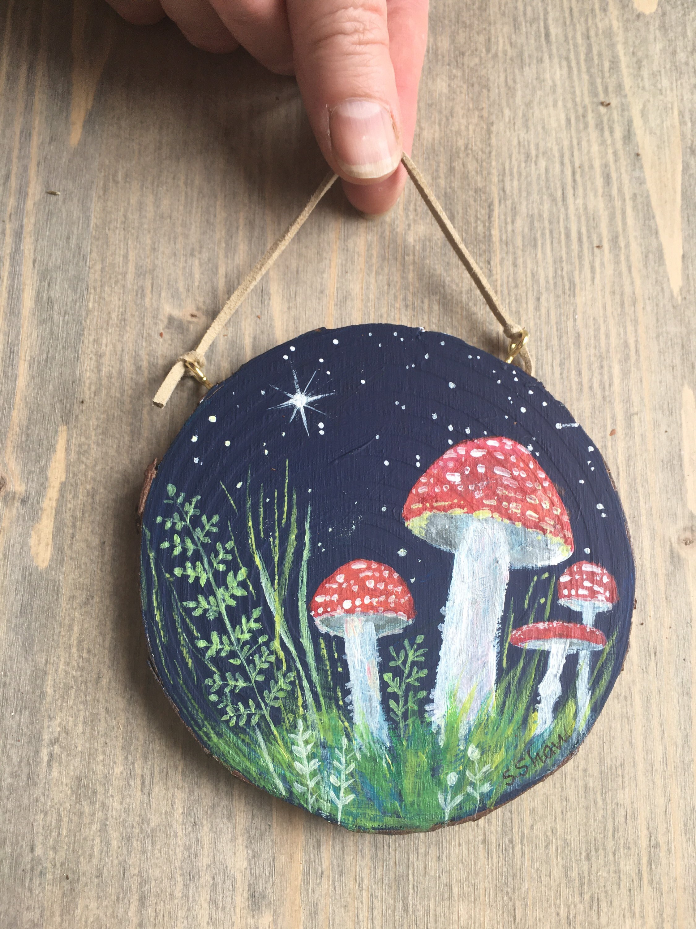 Magical Toadstool Painting Enchanted Forest Painting | Etsy