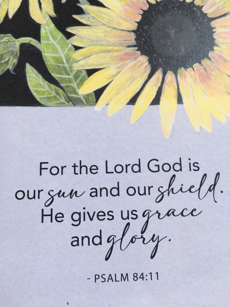 Sunflower Gift Sunflowers Bible Verse Print Sunflowers and - Etsy