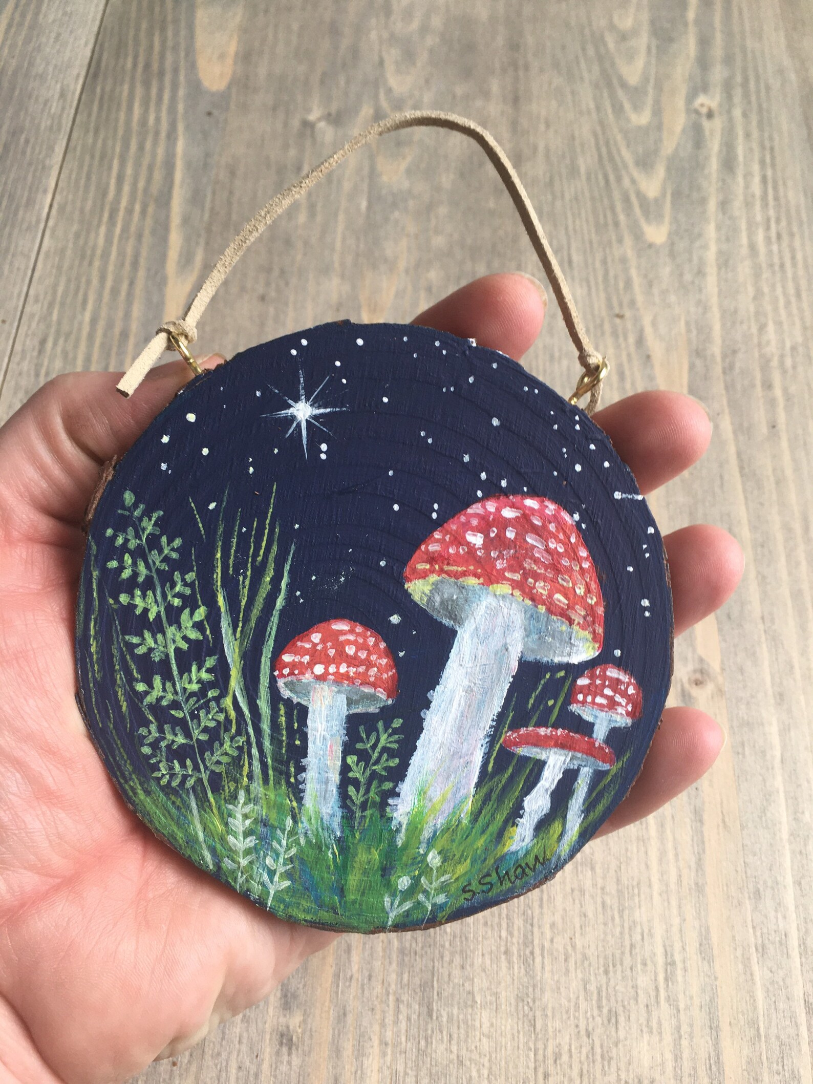 Magical Toadstool Painting Enchanted Forest Painting - Etsy