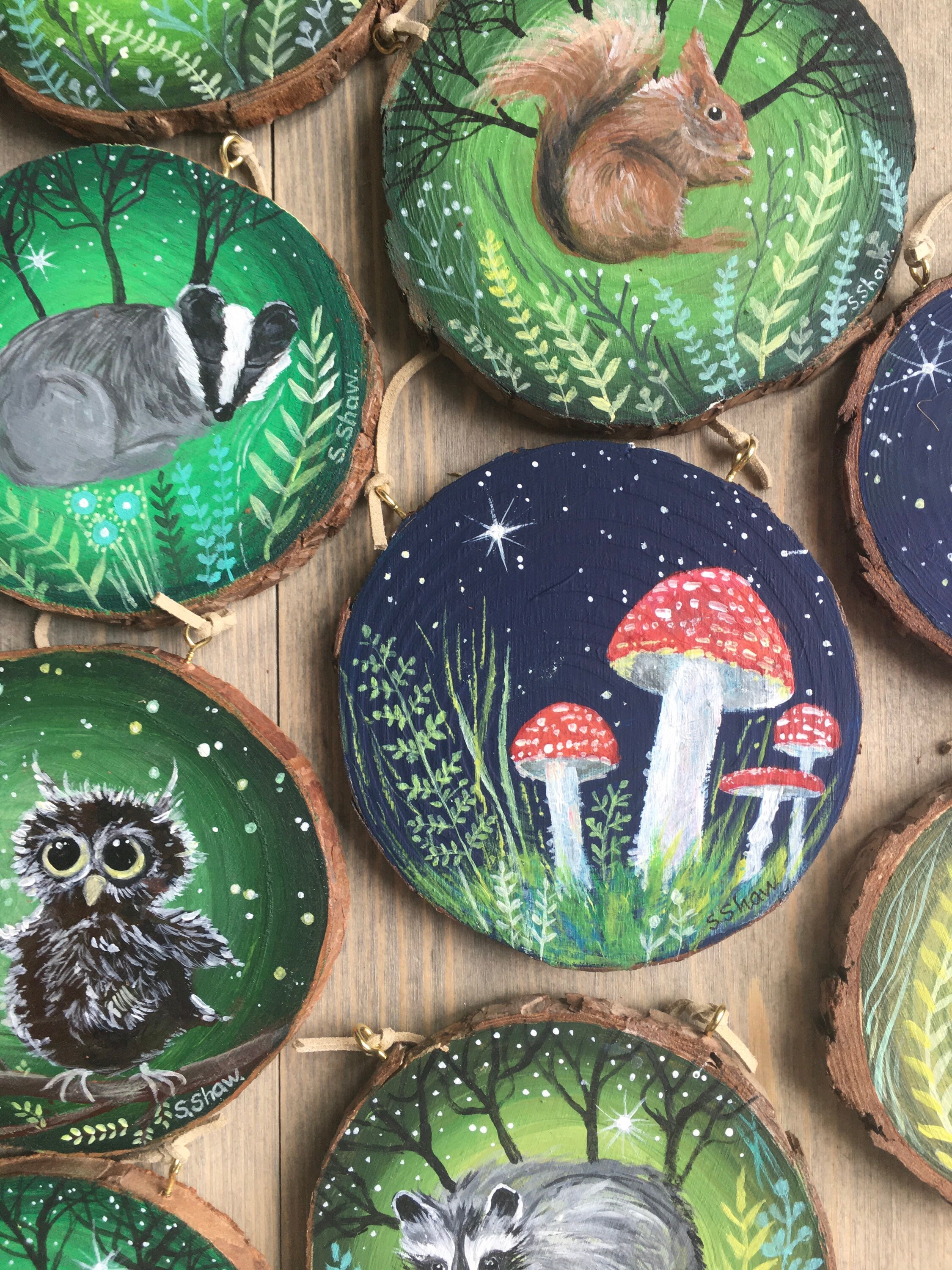 Magical Toadstool Painting Enchanted Forest Painting - Etsy