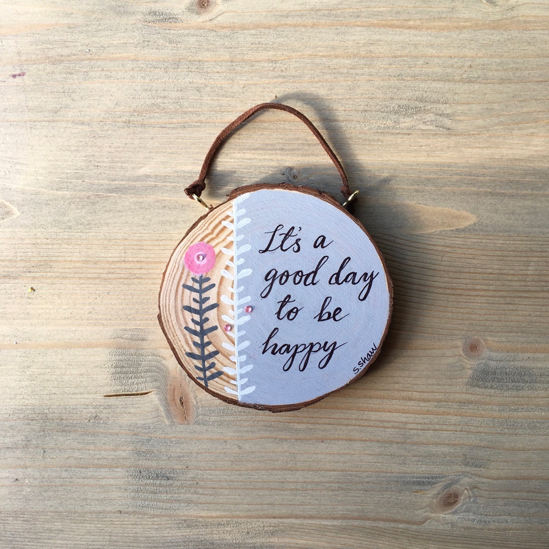 Happy Sign Happy Home Decor Happy Wall Art Happy Art Happy Painting ...