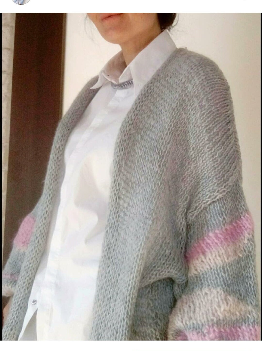 Stylish Woman's Cardigan.handknit Cardigan. Pastel - Etsy