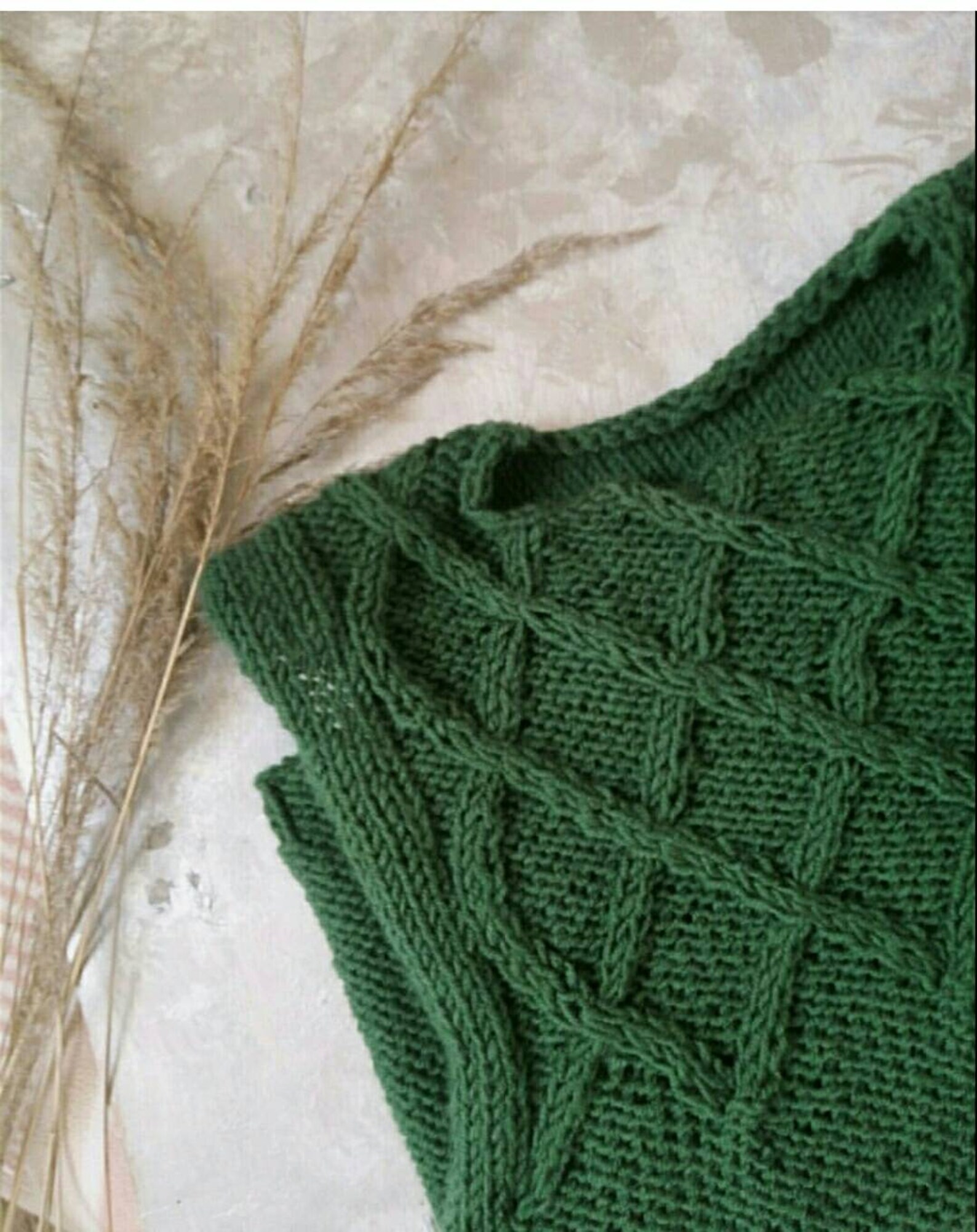 Knitted Green Vest. Wool Vest. Green Woman's Vest.stylish Women's ...