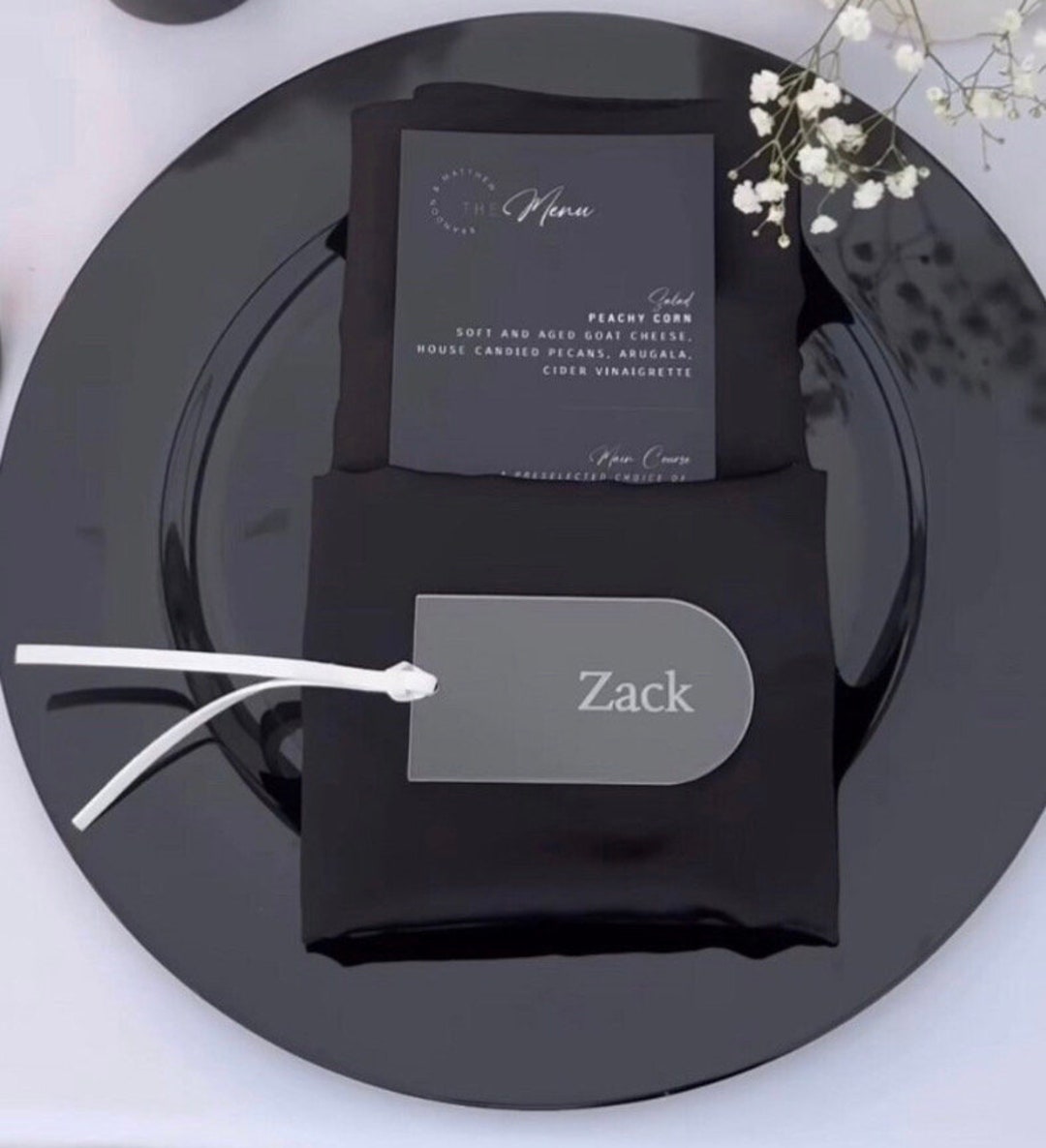 Clear Acrylic 2x3 Gift Tag Name Tags for Weddings Parties Gifts Name ...