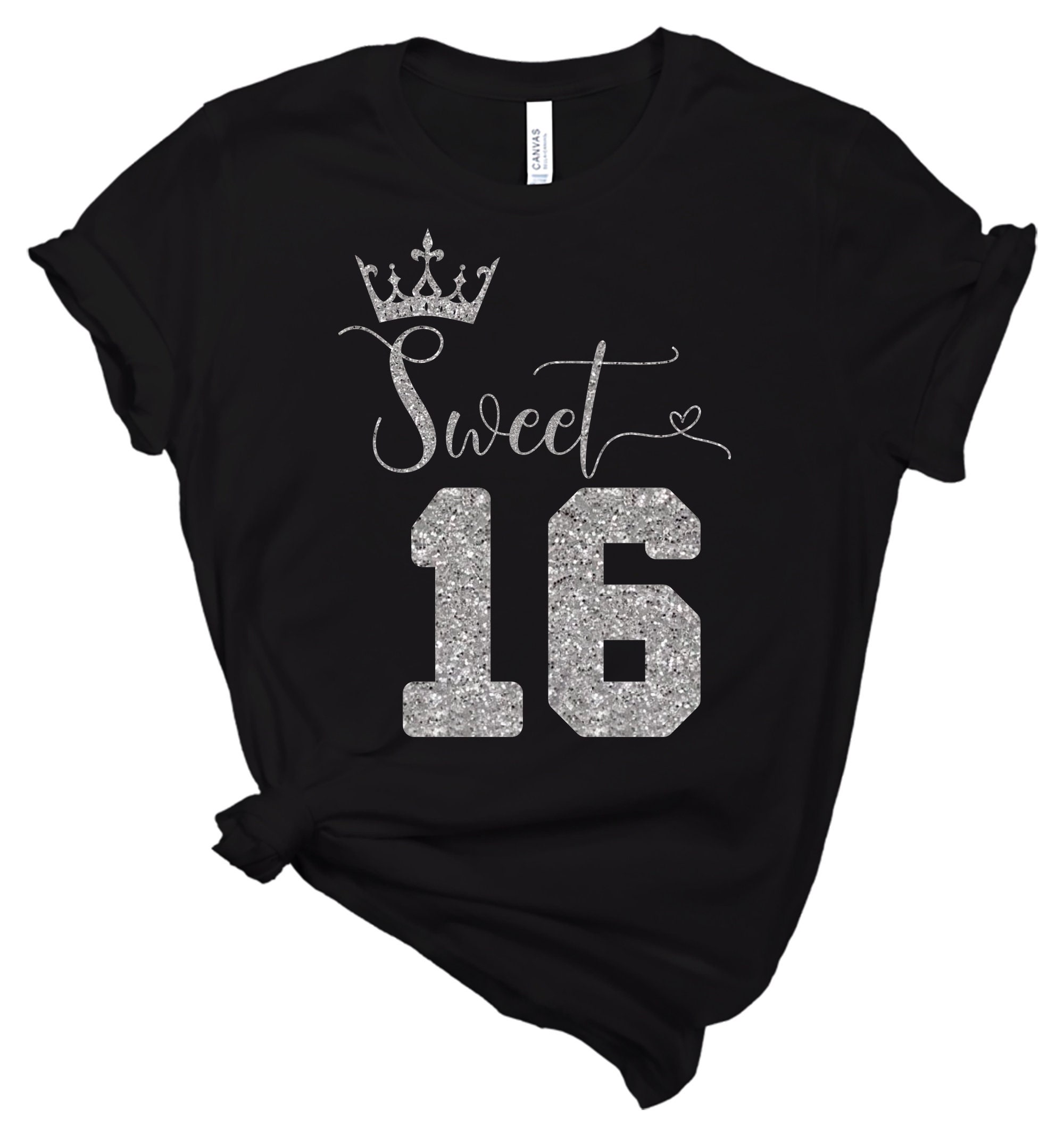 Sweet 16 Birthday Shirt - Sweet Sixteen Crown - Birthday Party Tee ...