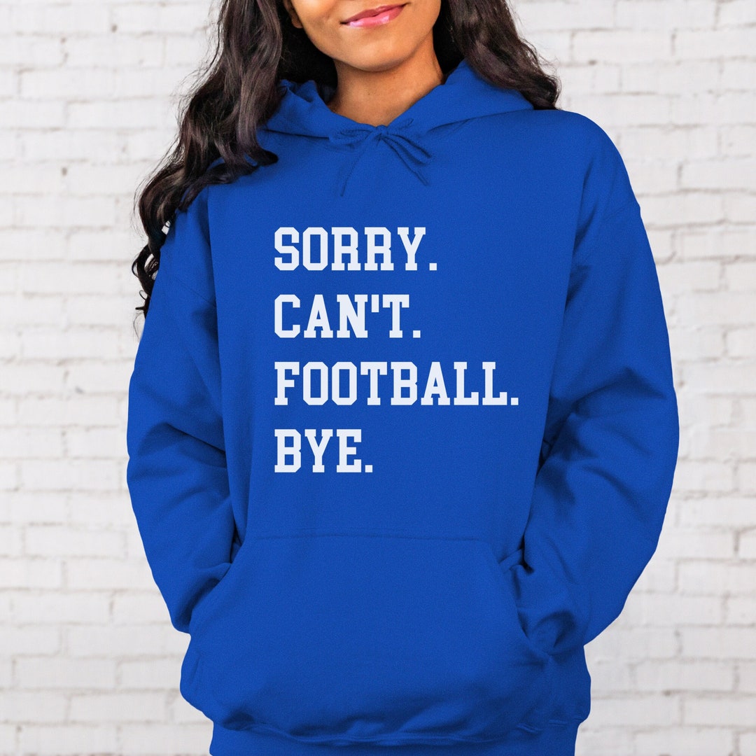 Custom Football Hoodie Funny Football Hooded Sweatshirt Women's ...