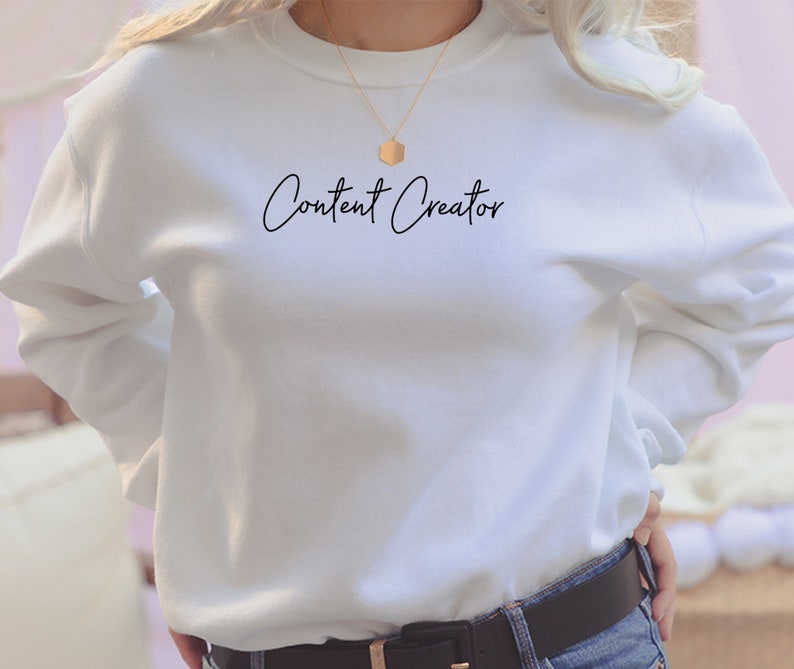 Content Creator Shirt Blogger Tee Youtuber Sweatshirt | Etsy