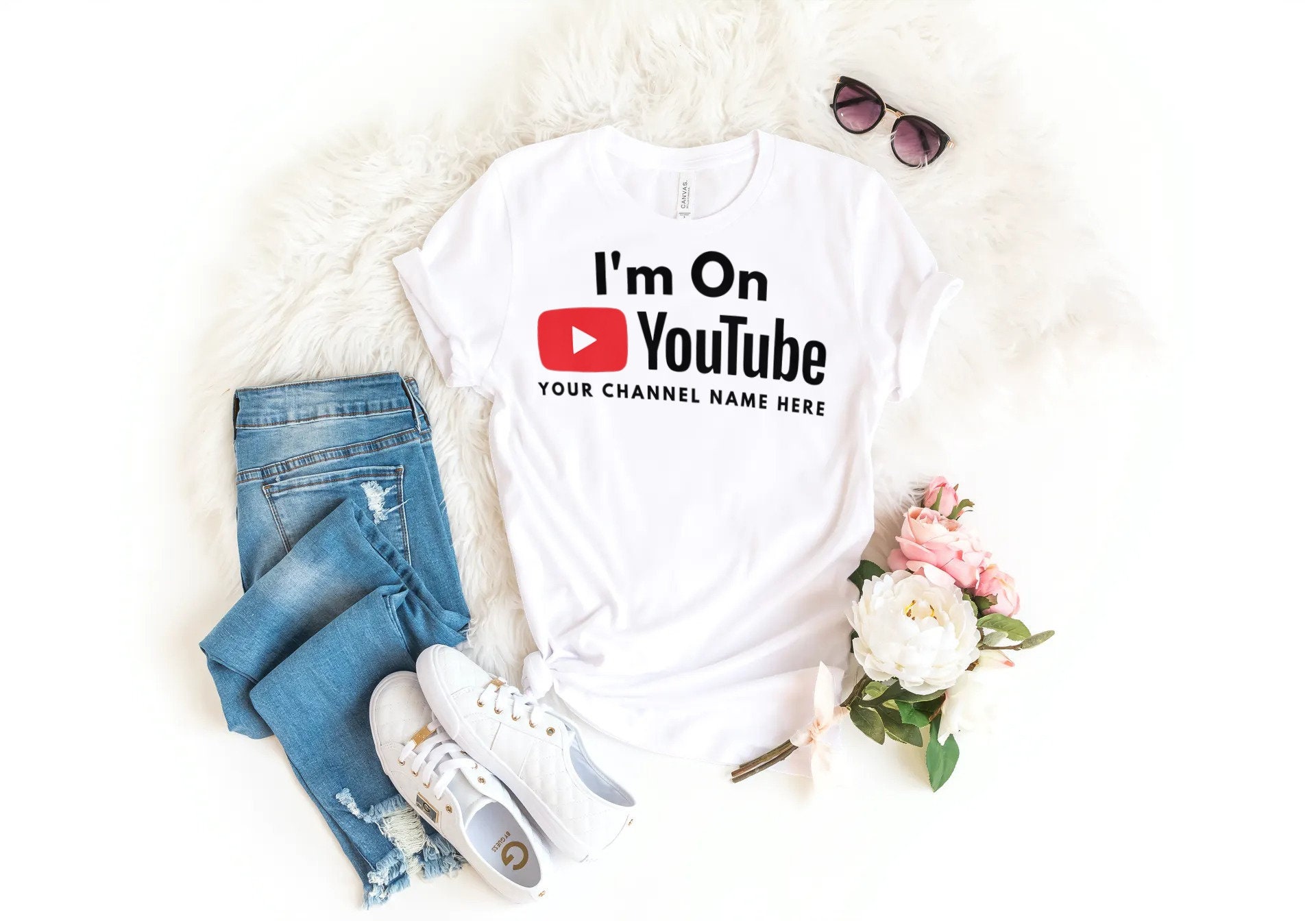 Custom Youtube Channel T-shirt - Content Creator Tee - Etsy