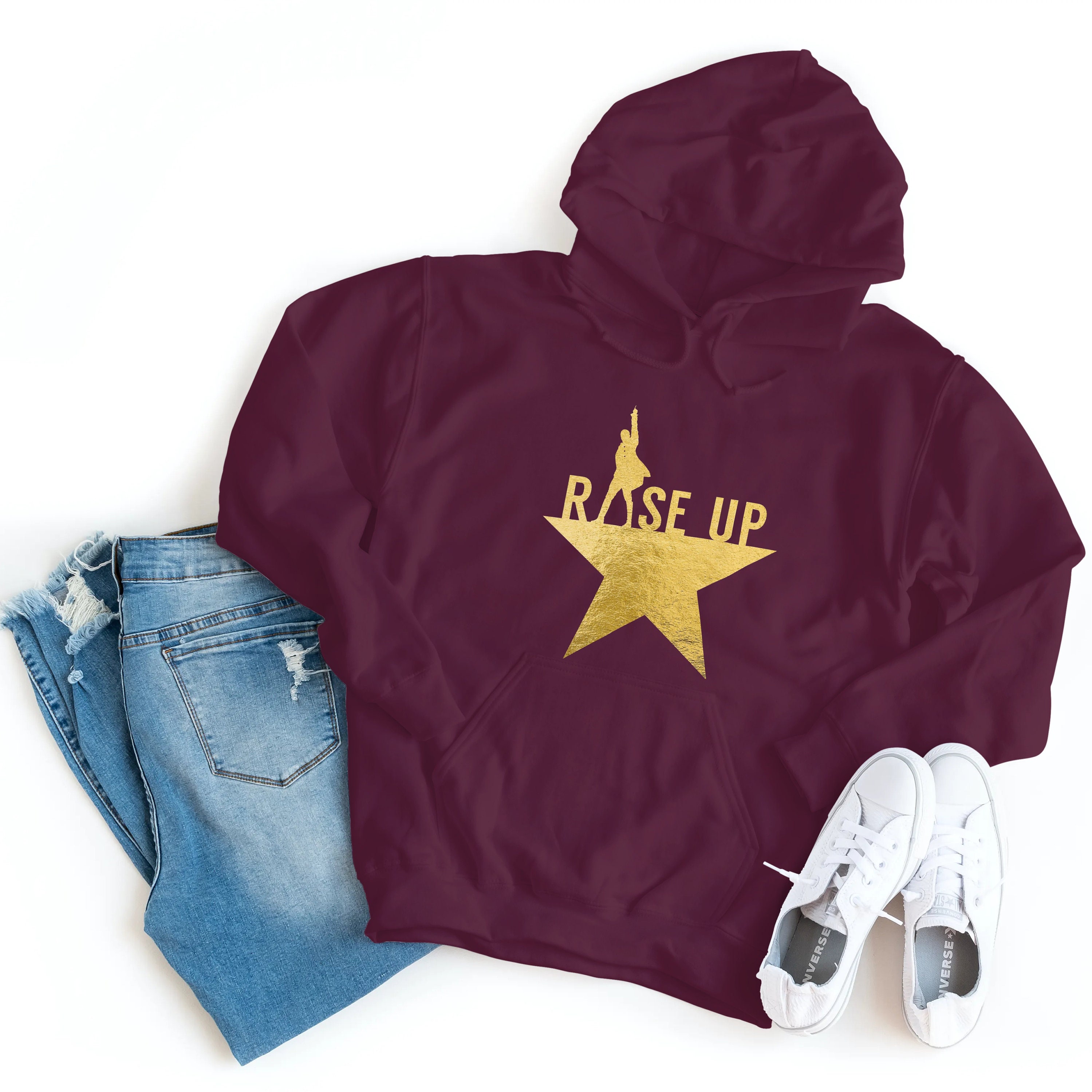 Hamilton Gifts - Alexander Hamilton Rise up | Gold Foil | Super Soft ...