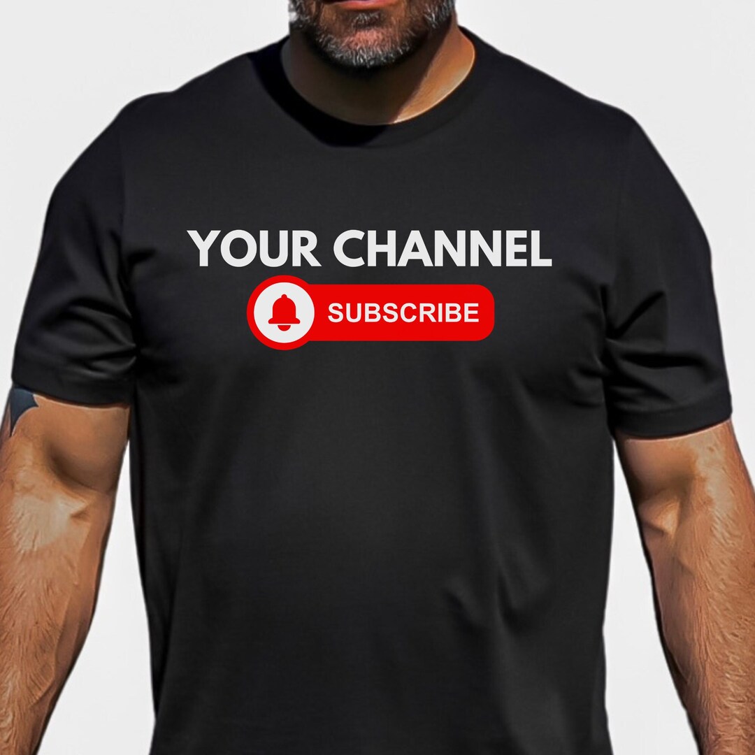 Custom Youtube Channel Subscribe T-shirt, Custom Youtube Shirt, I'm on ...